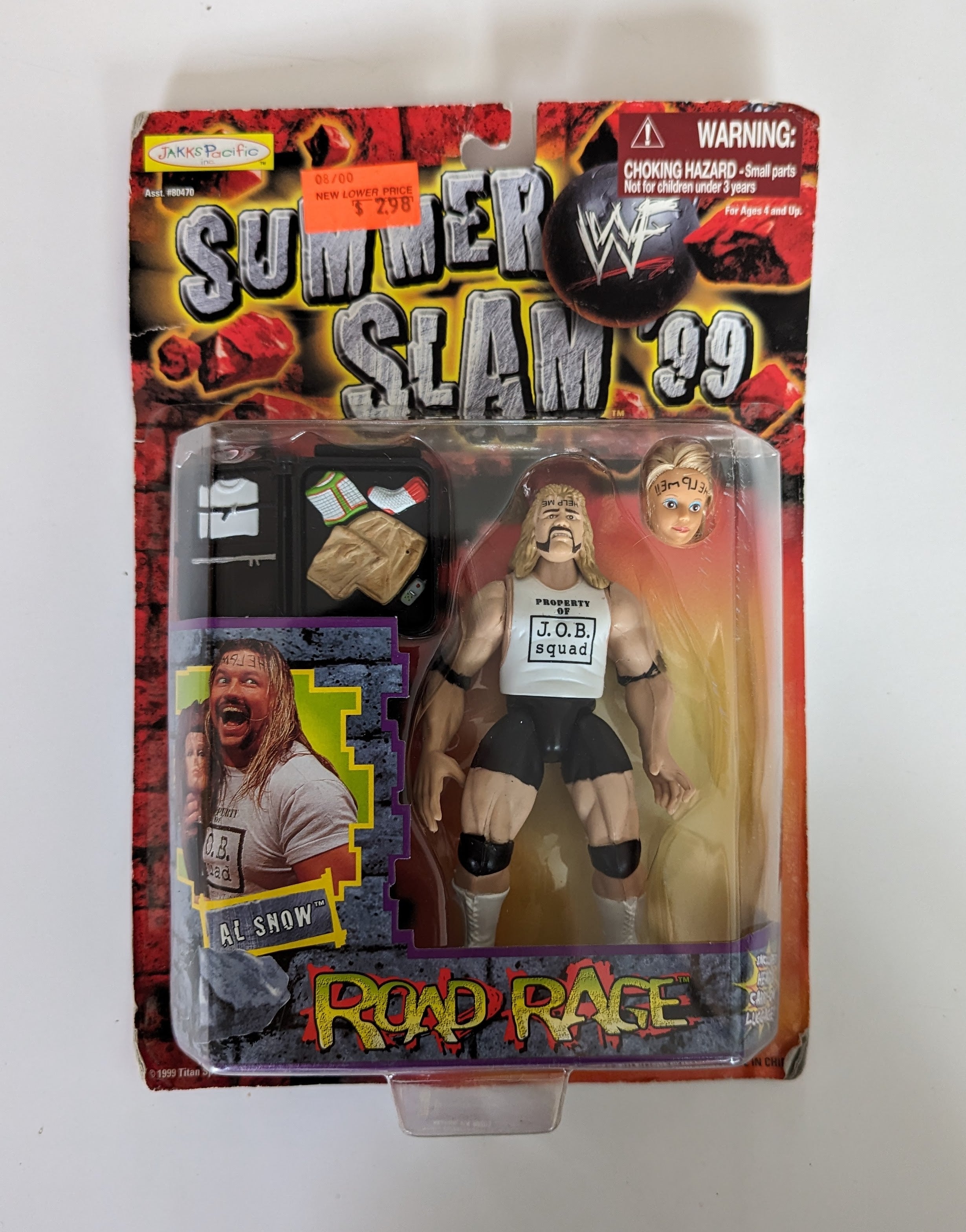 1999 WWF Jakks Pacific SummerSlam '99 "Road Rage" Al Snow – Wrestling ...