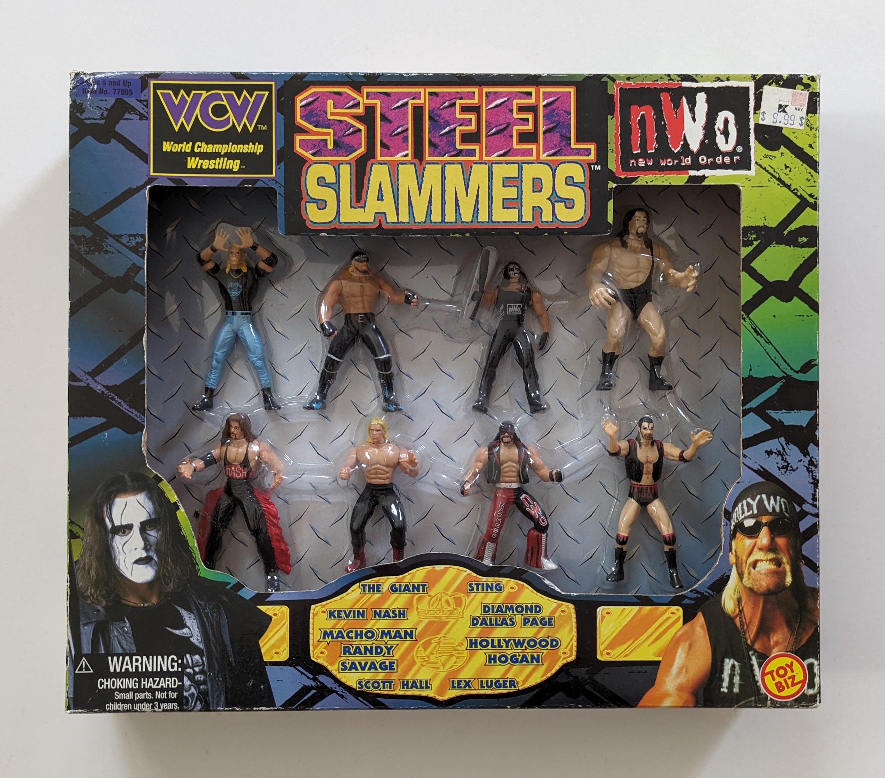 1999 WCW Toy Biz Steel Slammers Diamond Dallas Page, Hollywood Hogan, – Wrestling Figure Database