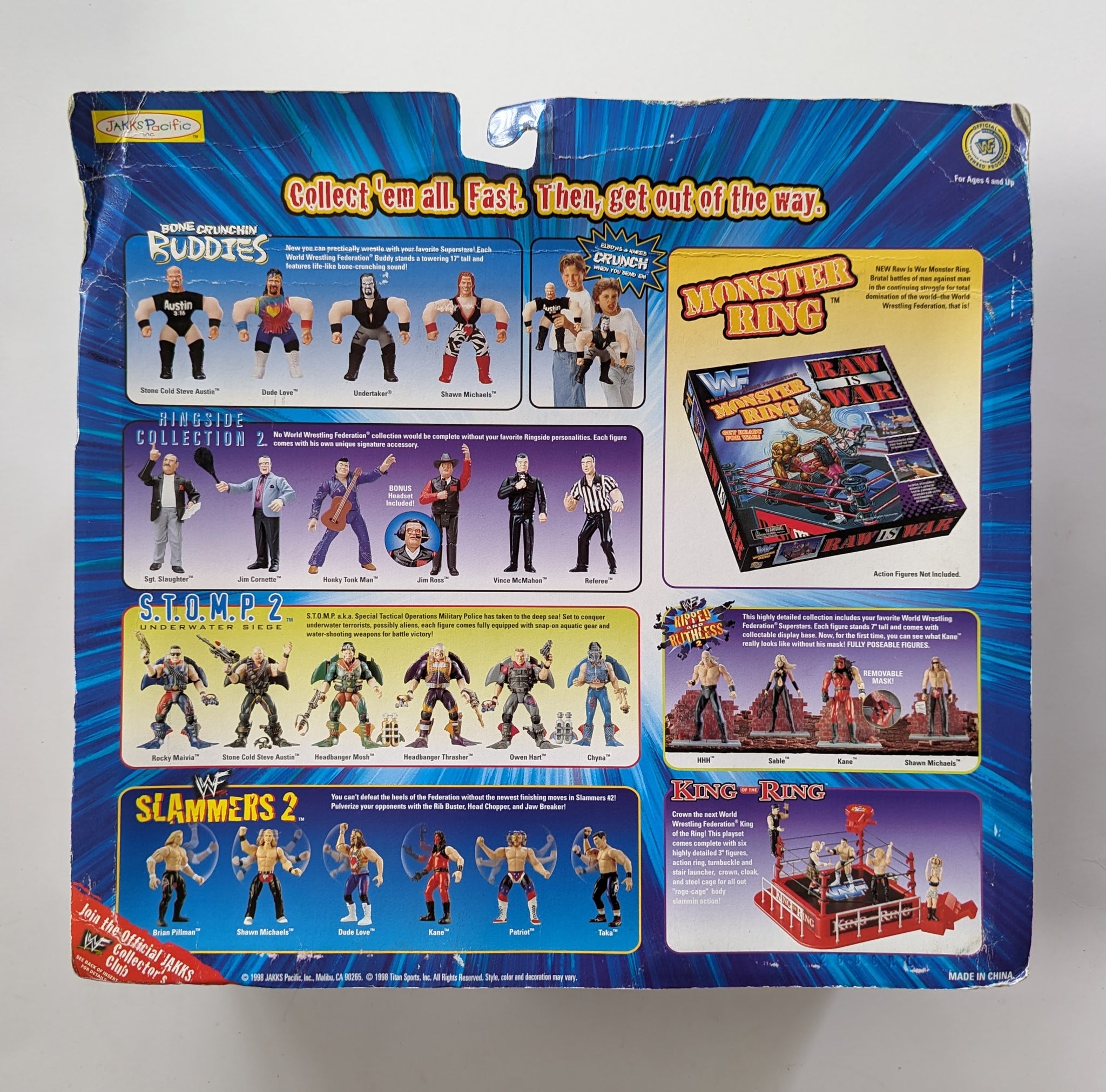 1998 WWF Jakks Pacific Ripped & Ruthless "Fantasy Warfare": Undertaker ...