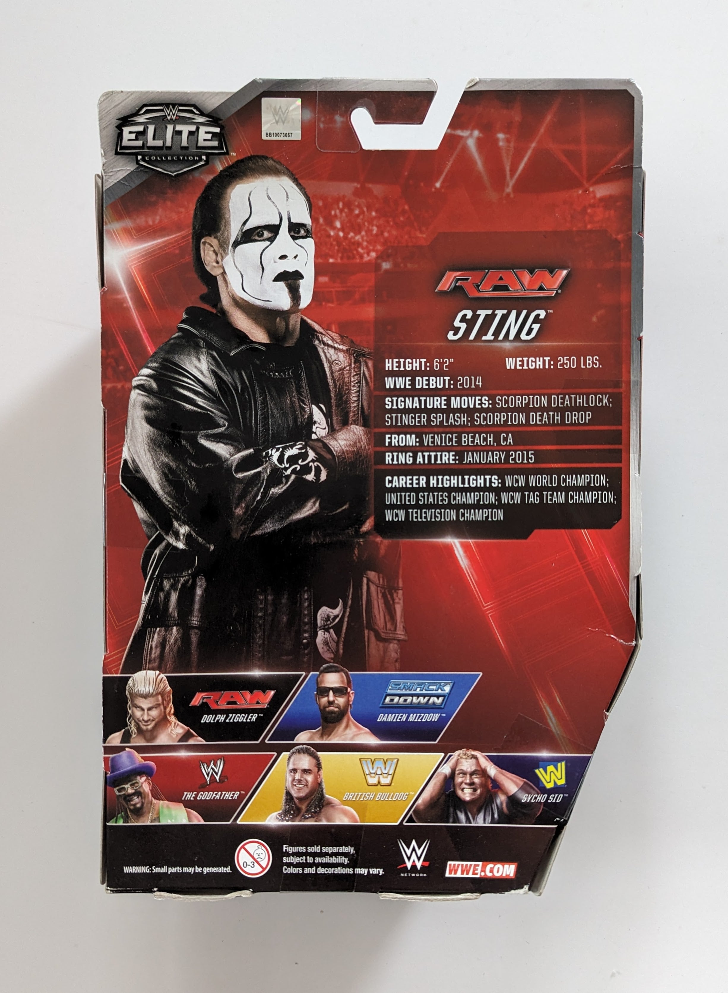 2015 WWE Mattel Elite Collection Series 39 Sting – Wrestling Figure Database