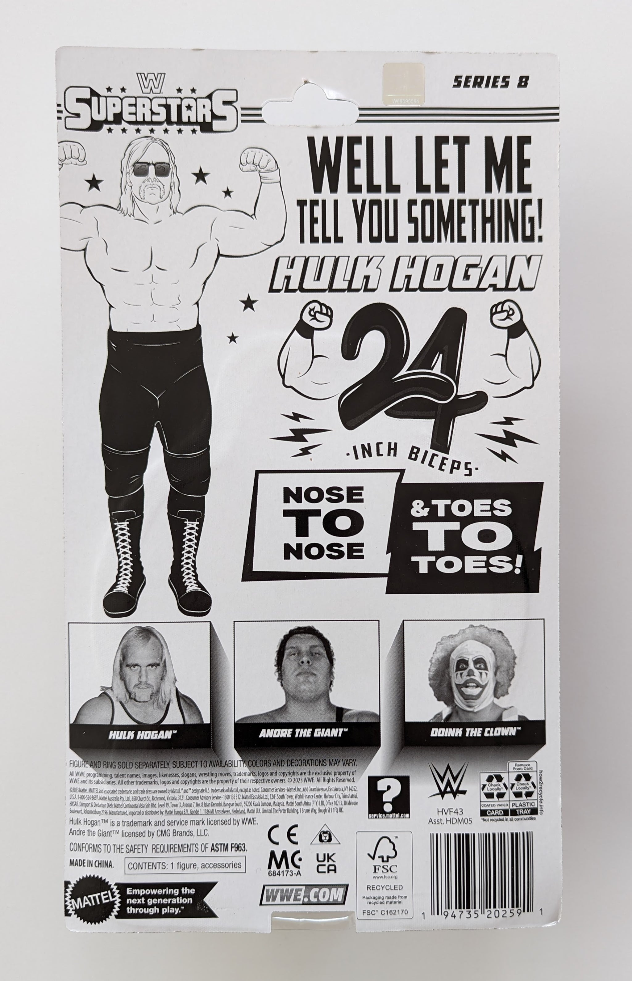 2023 WWE Mattel Superstars Series 8 Hulk Hogan [Exclusive, Chase ...