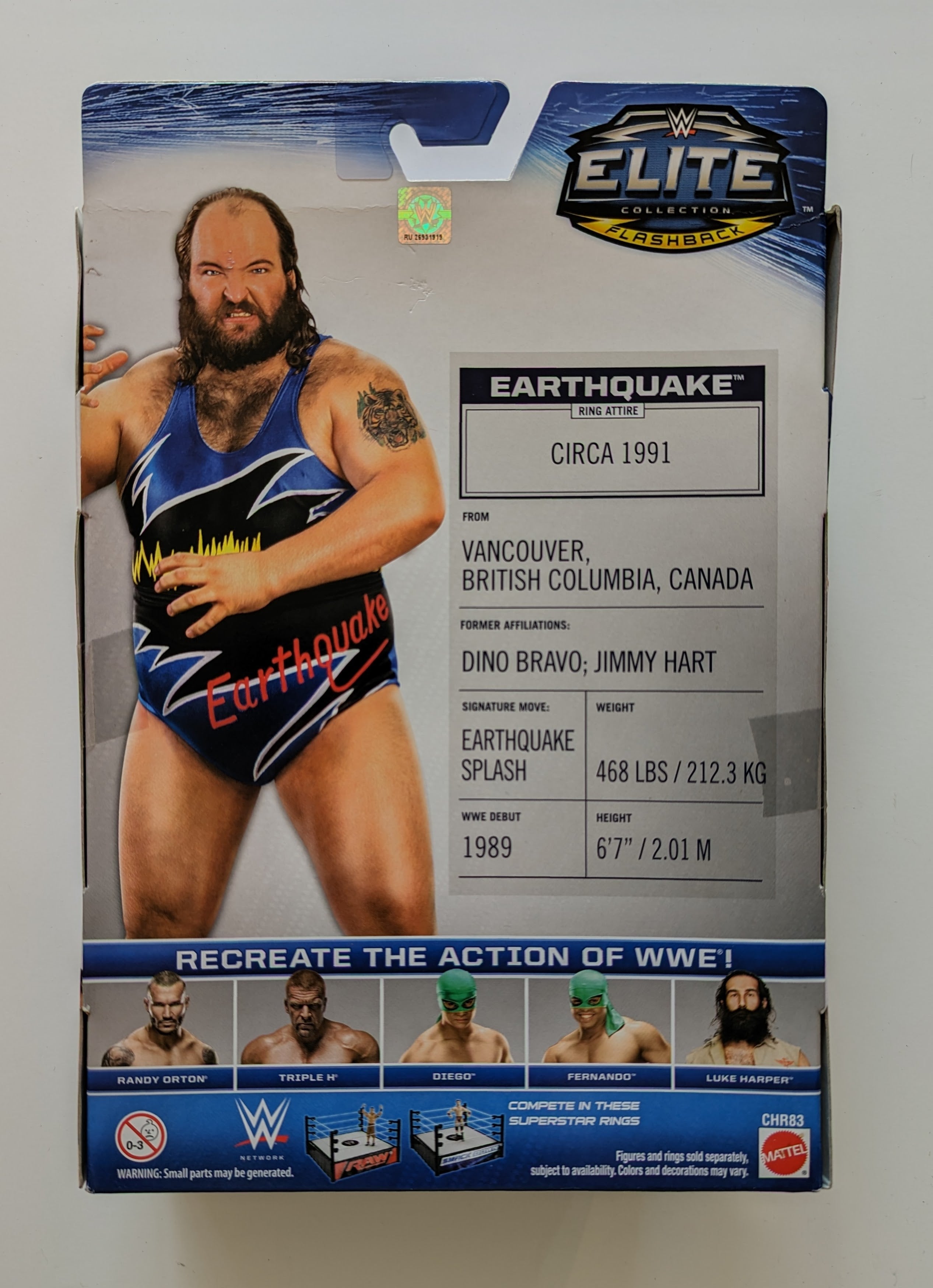 2015 WWE Mattel Elite Collection Series 35 Earthquake – Wrestling ...