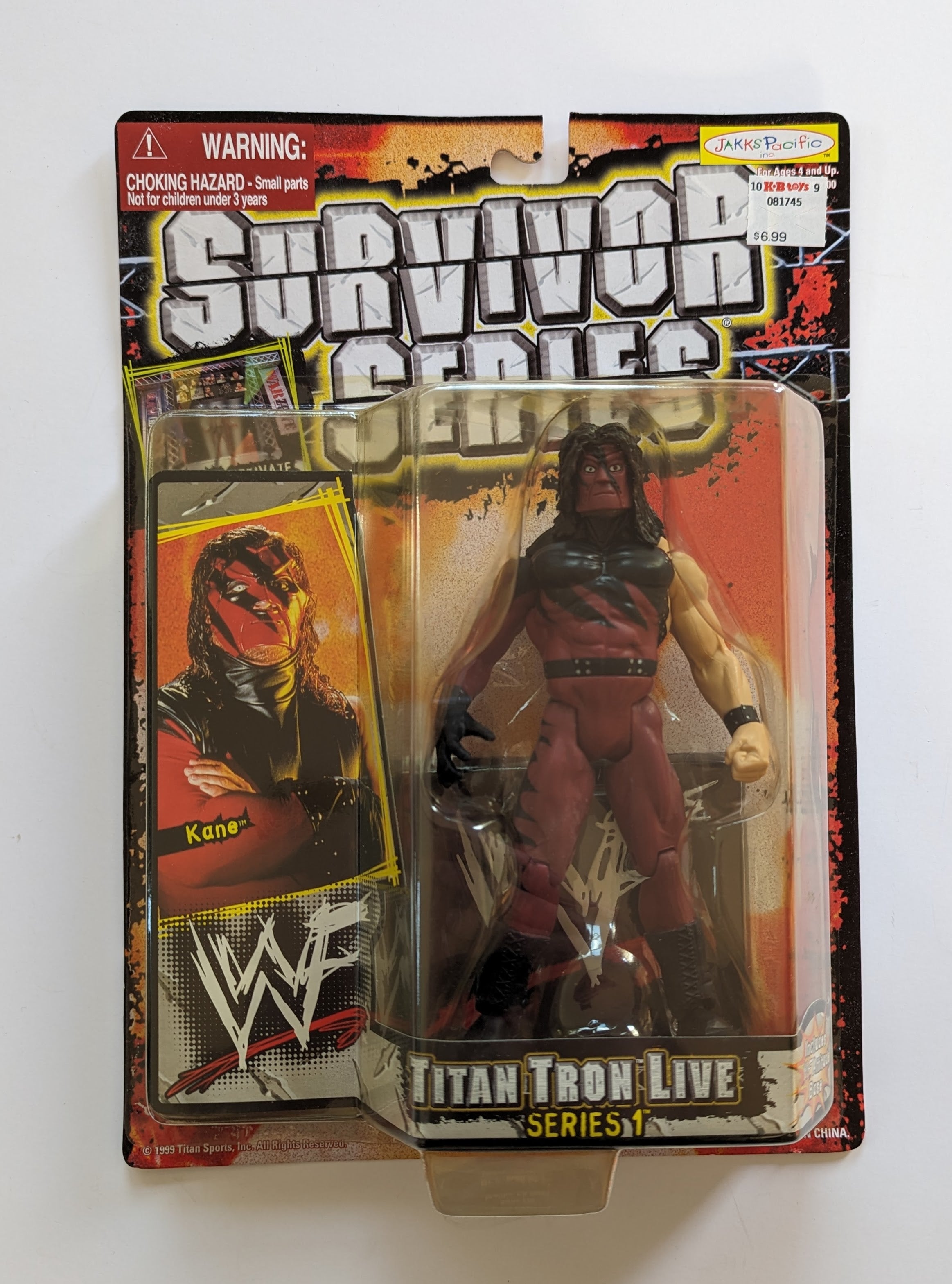 1999 WWF Jakks Pacific Titantron Live Series 1 Kane – Wrestling Figure ...