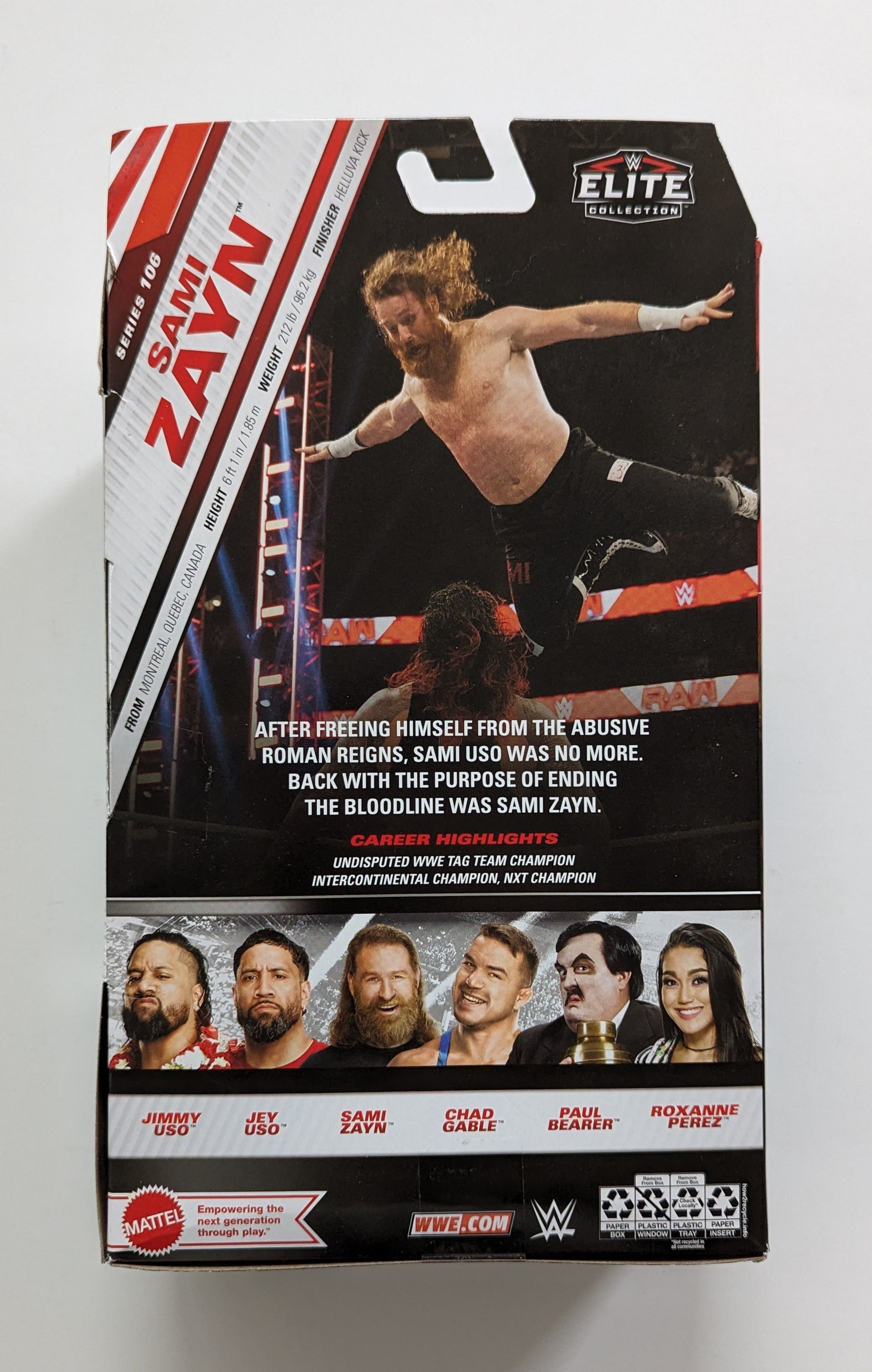 2023 WWE Mattel Elite Collection Series 106 Sami Zayn – Wrestling ...