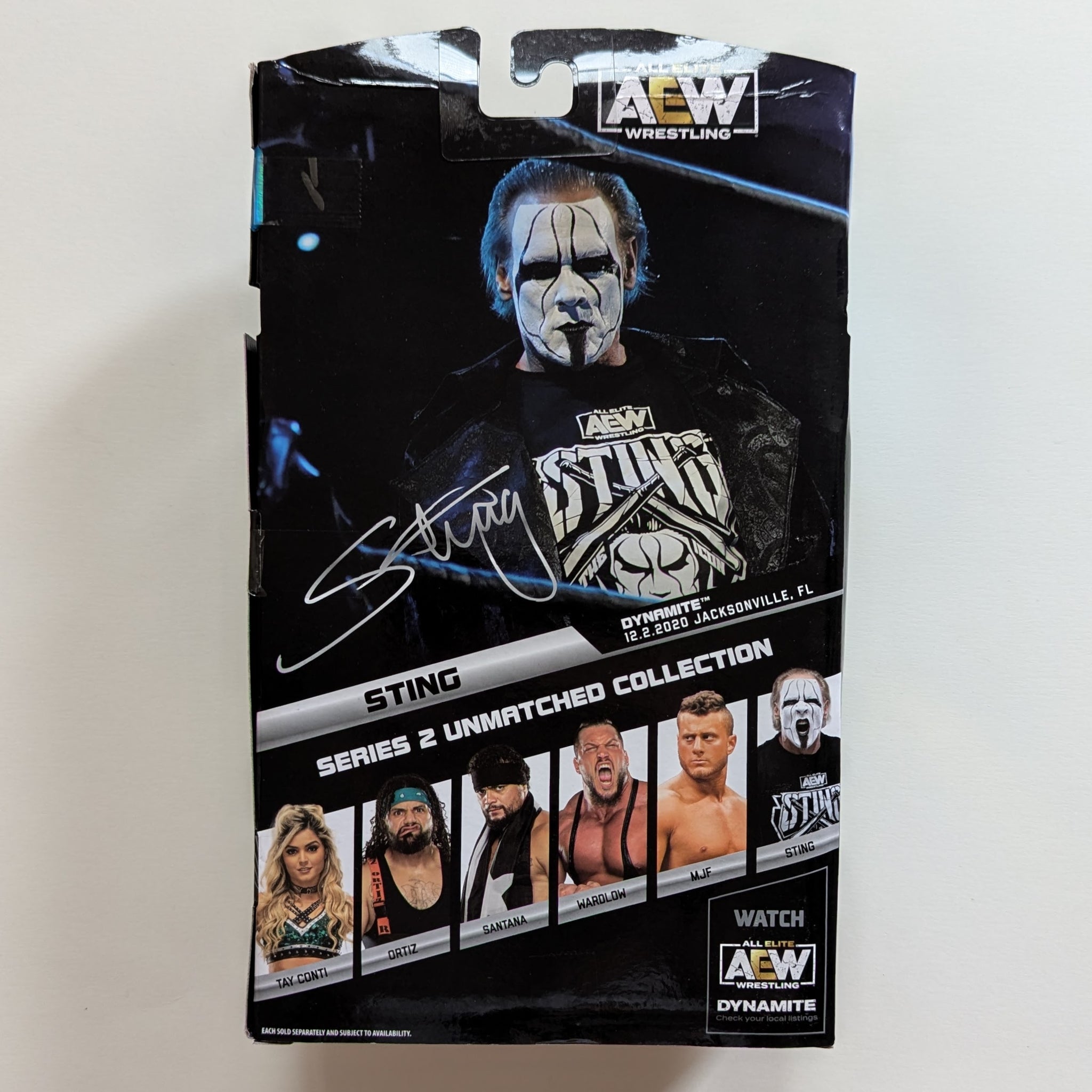 2022 AEW Jazwares Unmatched Collection Series 2 #09 Sting [Luminaries – Wrestling Figure Database