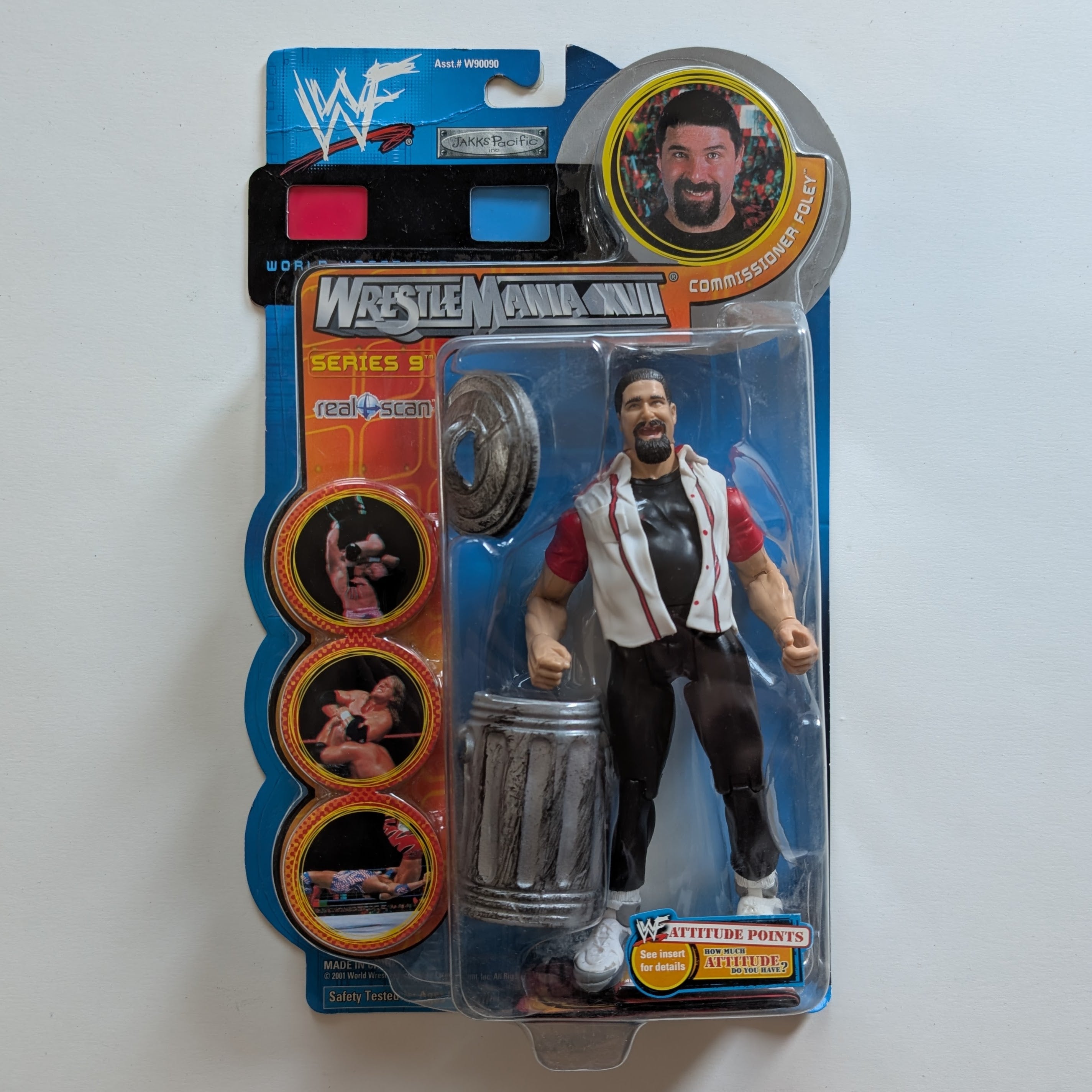 2000 WWF Jakks Pacific Titantron Live Series 9 Commissioner Foley ...