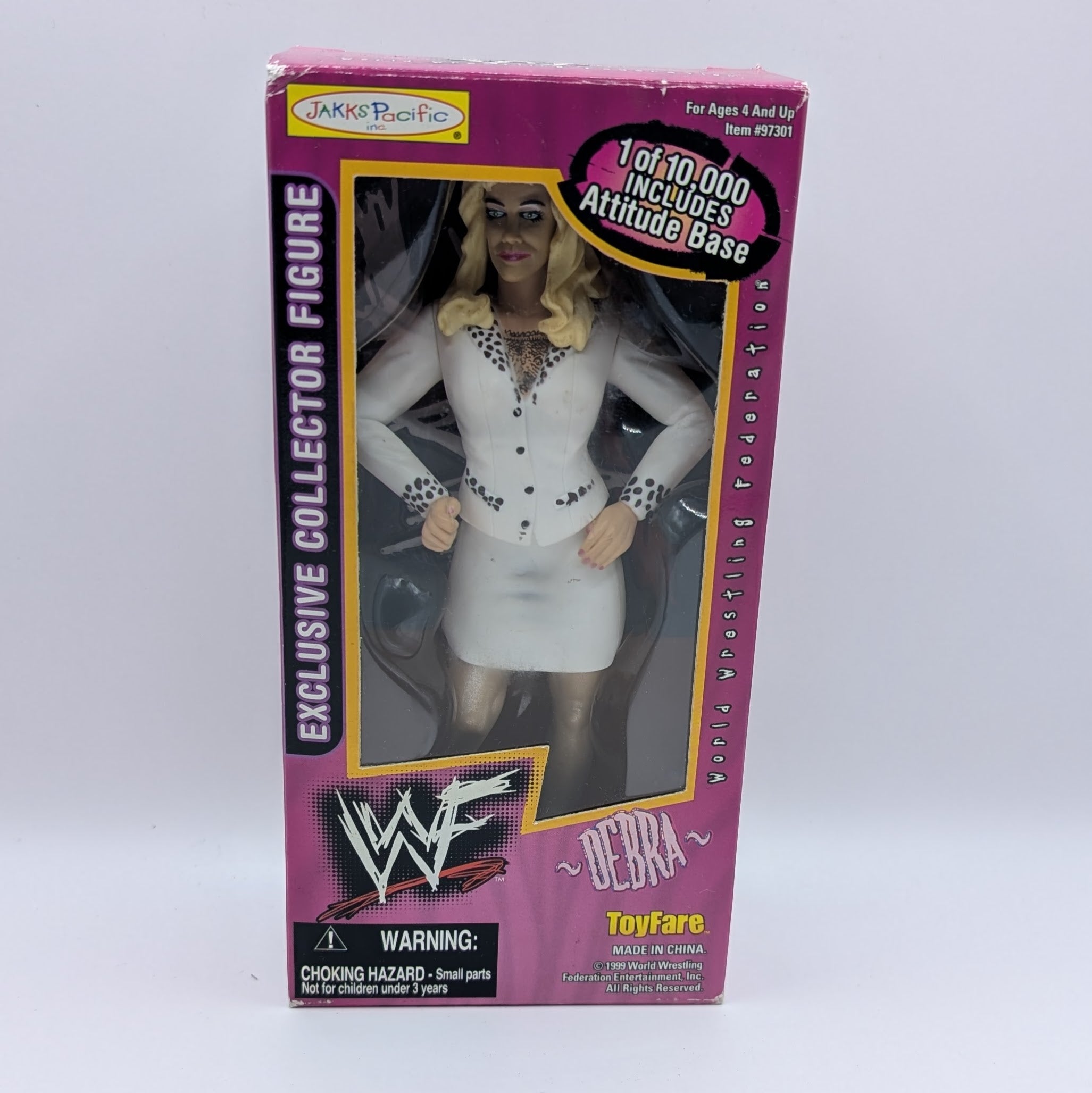 1999 WWF Jakks Pacific Debra ToyFare Mailaway Exclusive Collector Figu ...