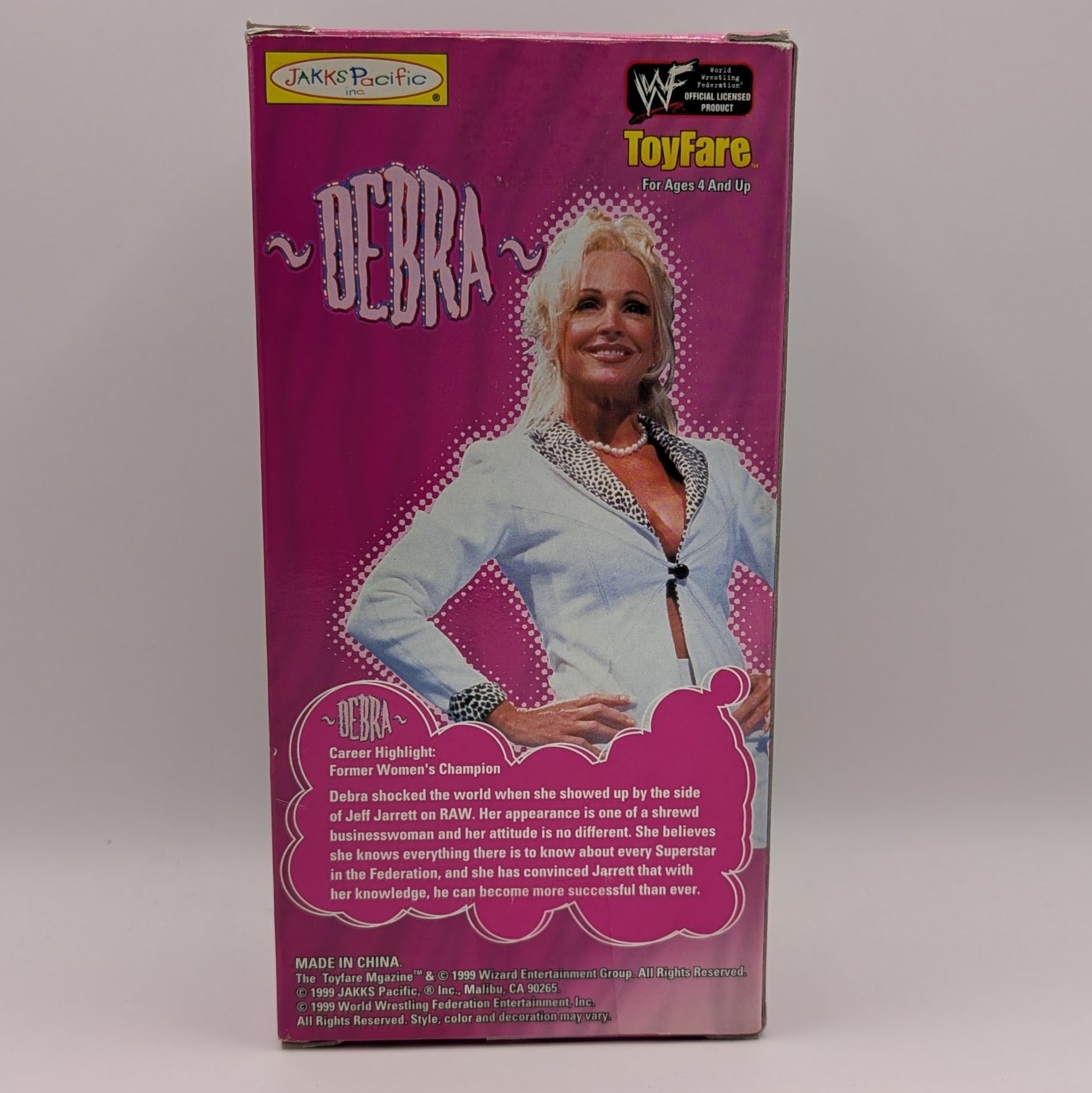 1999 WWF Jakks Pacific Debra ToyFare Mailaway Exclusive Collector Figu ...