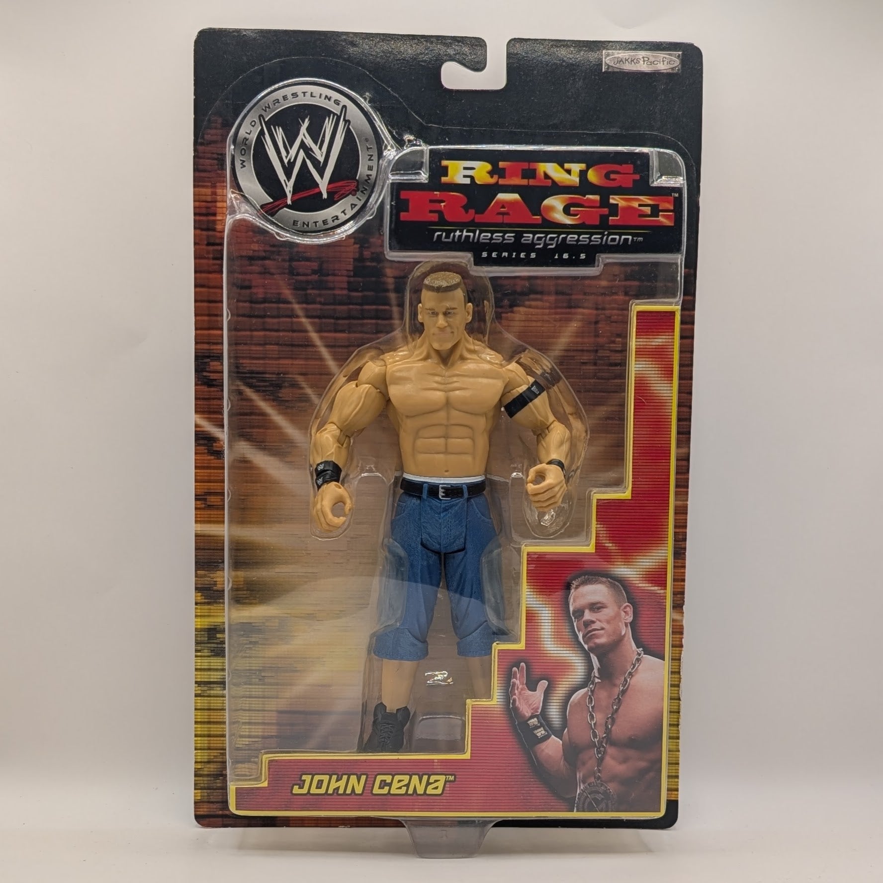 2005 WWE Jakks Pacific Ruthless Aggression Series 16.5 "Ring Rage" Joh ...