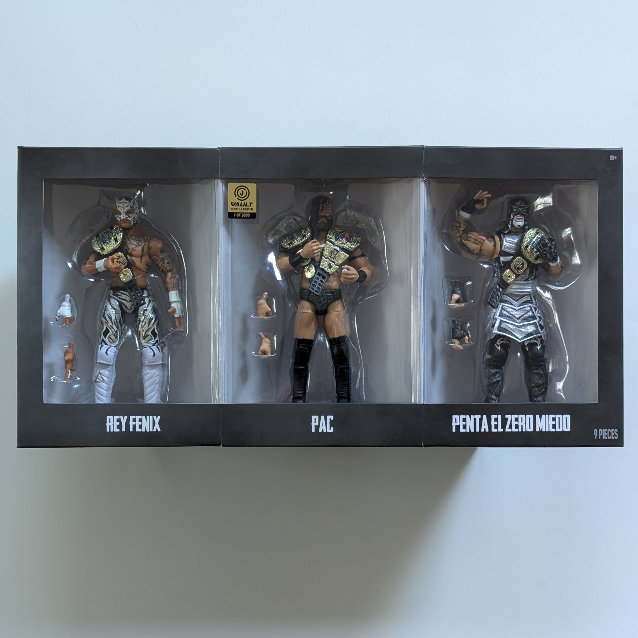 2024 AEW Jazwares Unrivaled Death Triangle 3-Pack: PAC, Rey Fenix & Pe ...