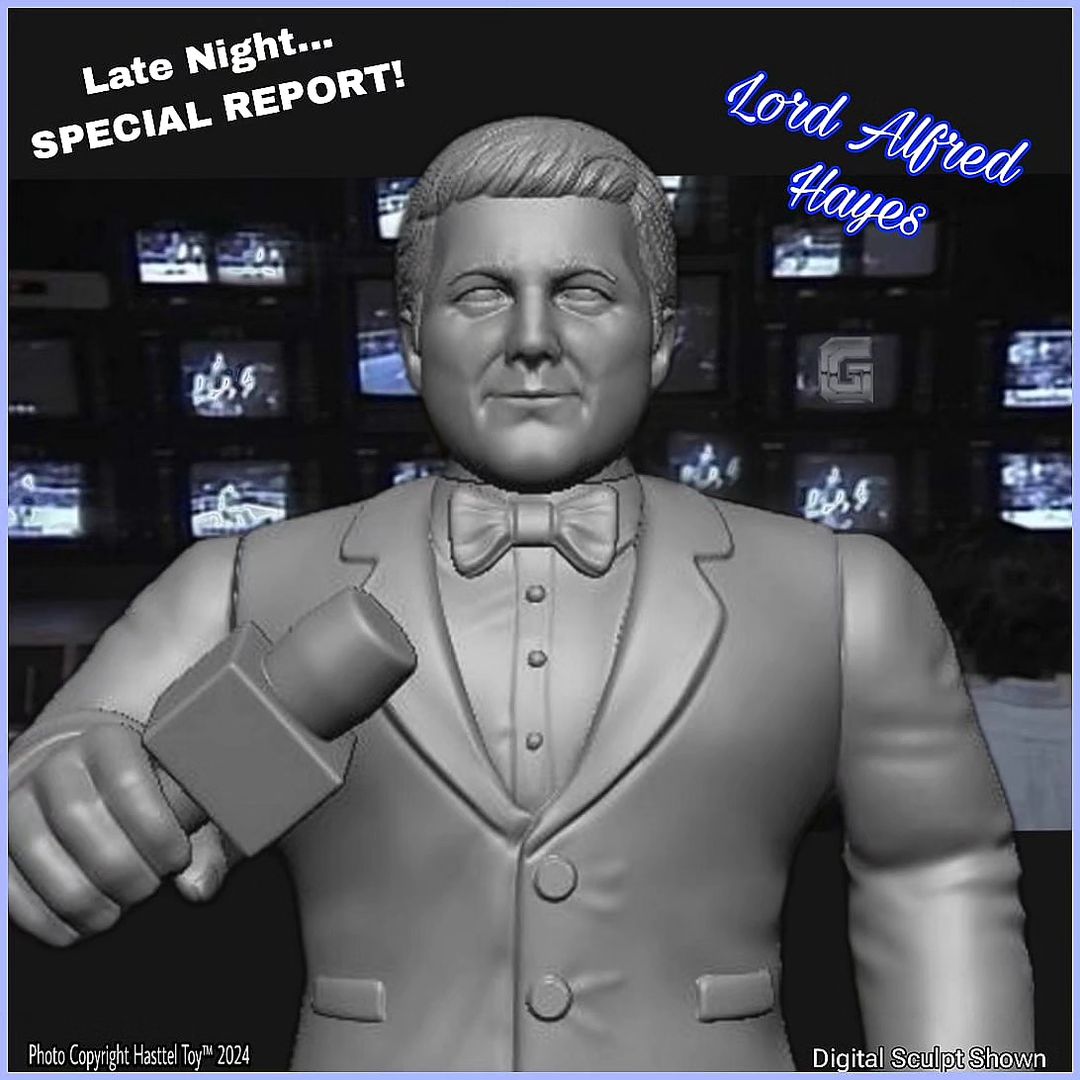 Hasttel Toy Grapplers & Gimmicks Lord Alfred Hayes – Wrestling Figure ...