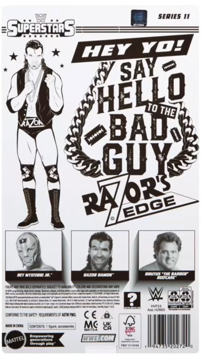 2024 WWE Mattel Superstars Series 11 Razor Ramon [Exclusive, Chase ...