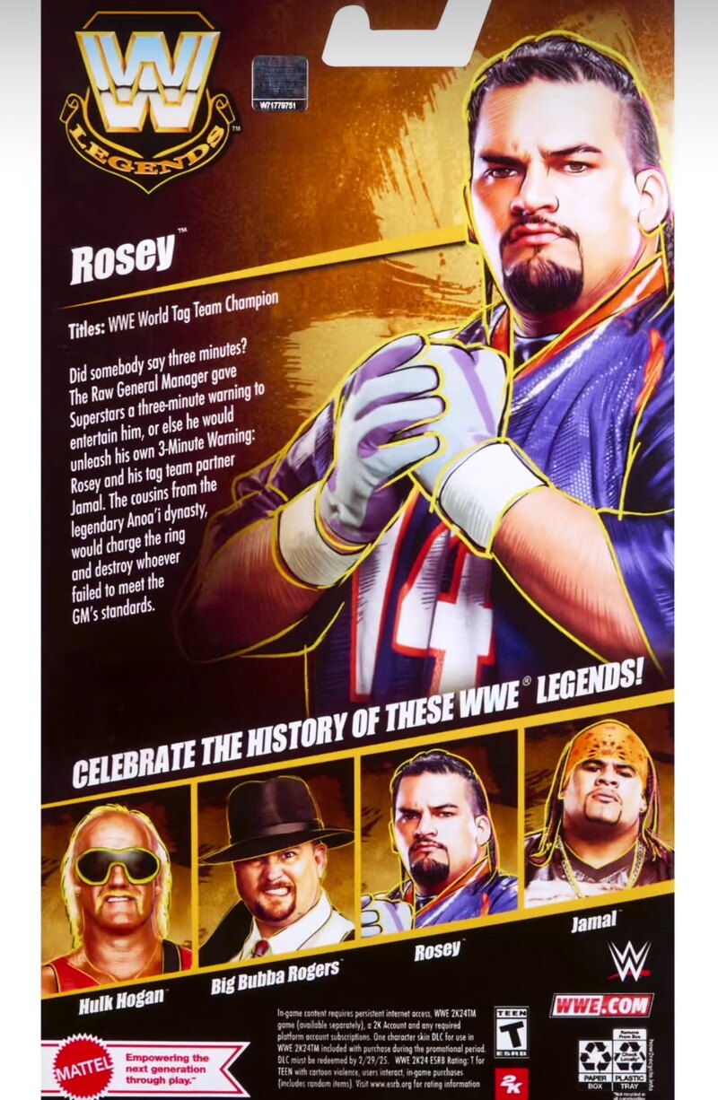 2024 WWE Mattel Elite Collection Legends Series 23 Rosey – Wrestling Figure Database