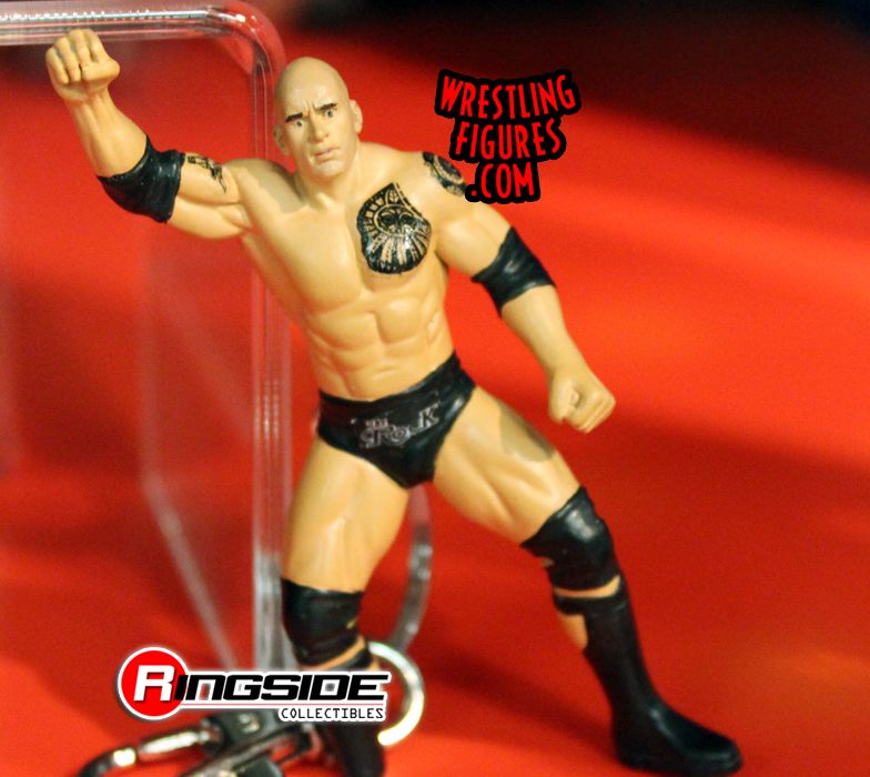 Unreleased WWE Wicked Cool Toys Unchained Key Chains The Rock ...