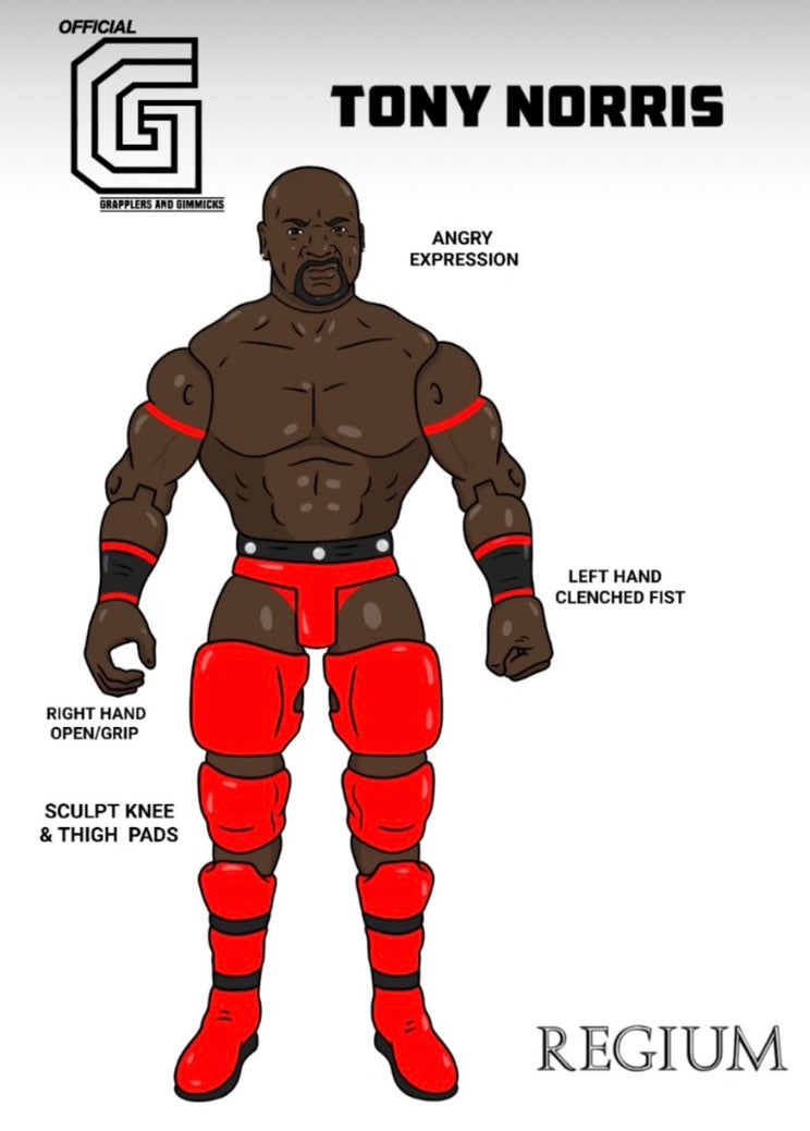 Hasttel Toy Grapplers & Gimmicks Regium Series Tony Norris [Ahmed John ...