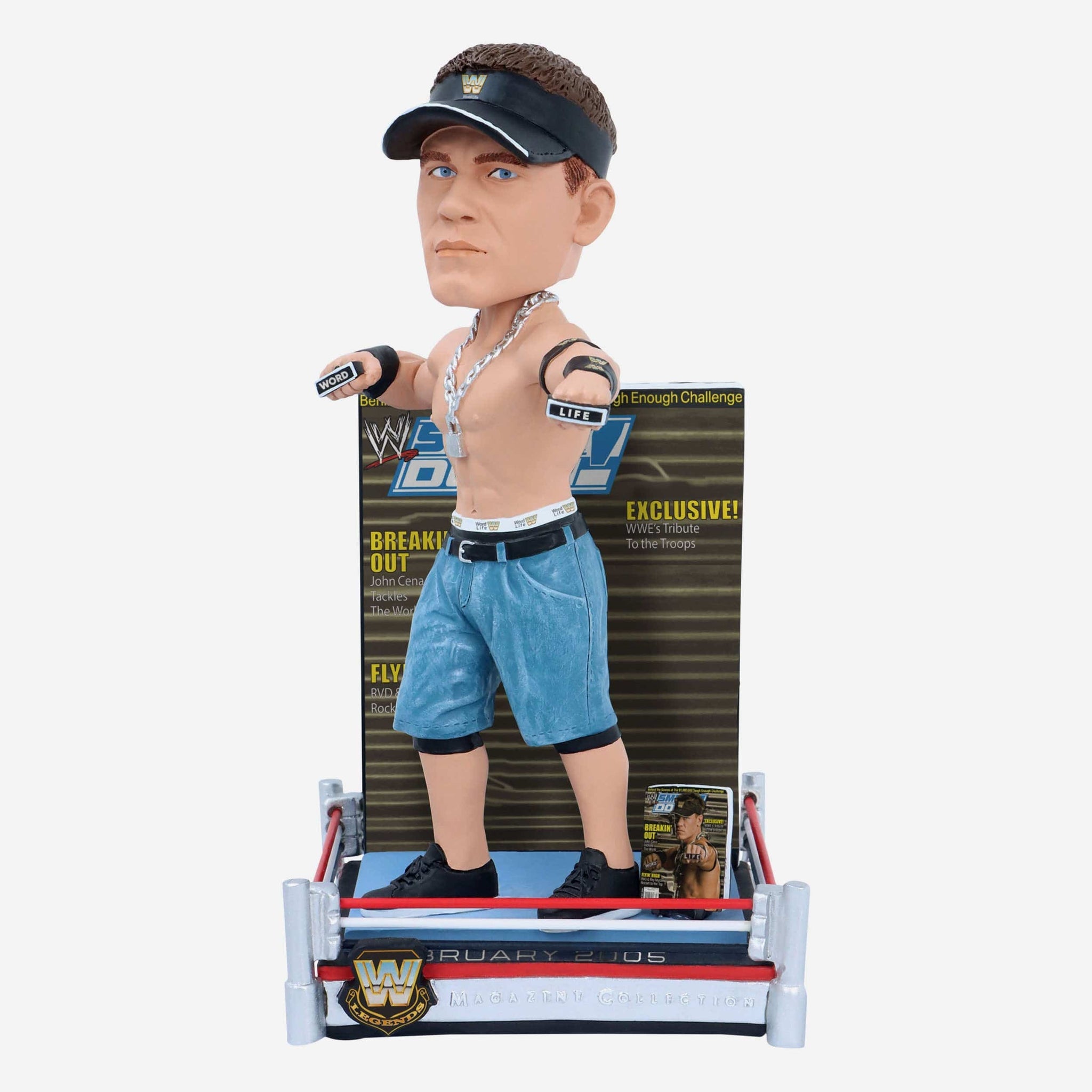 2025 WWE FOCO Magazine Collection Bobblehead "Breakin' Out" John Cena ...