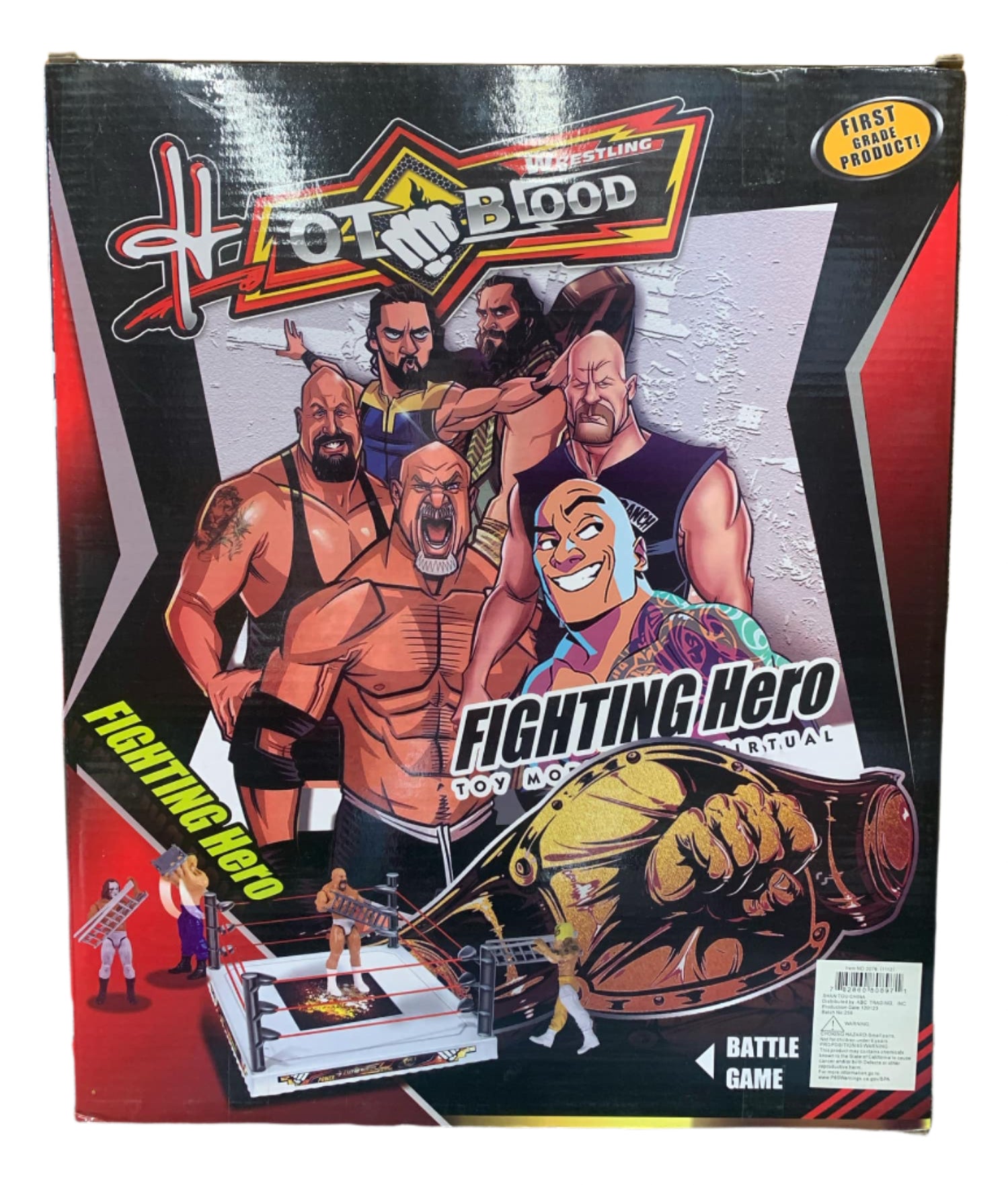 Ultimate Warrior Power FIGHTING Hero Hot Blood Bootleg/Knockoff 6-Pack ...