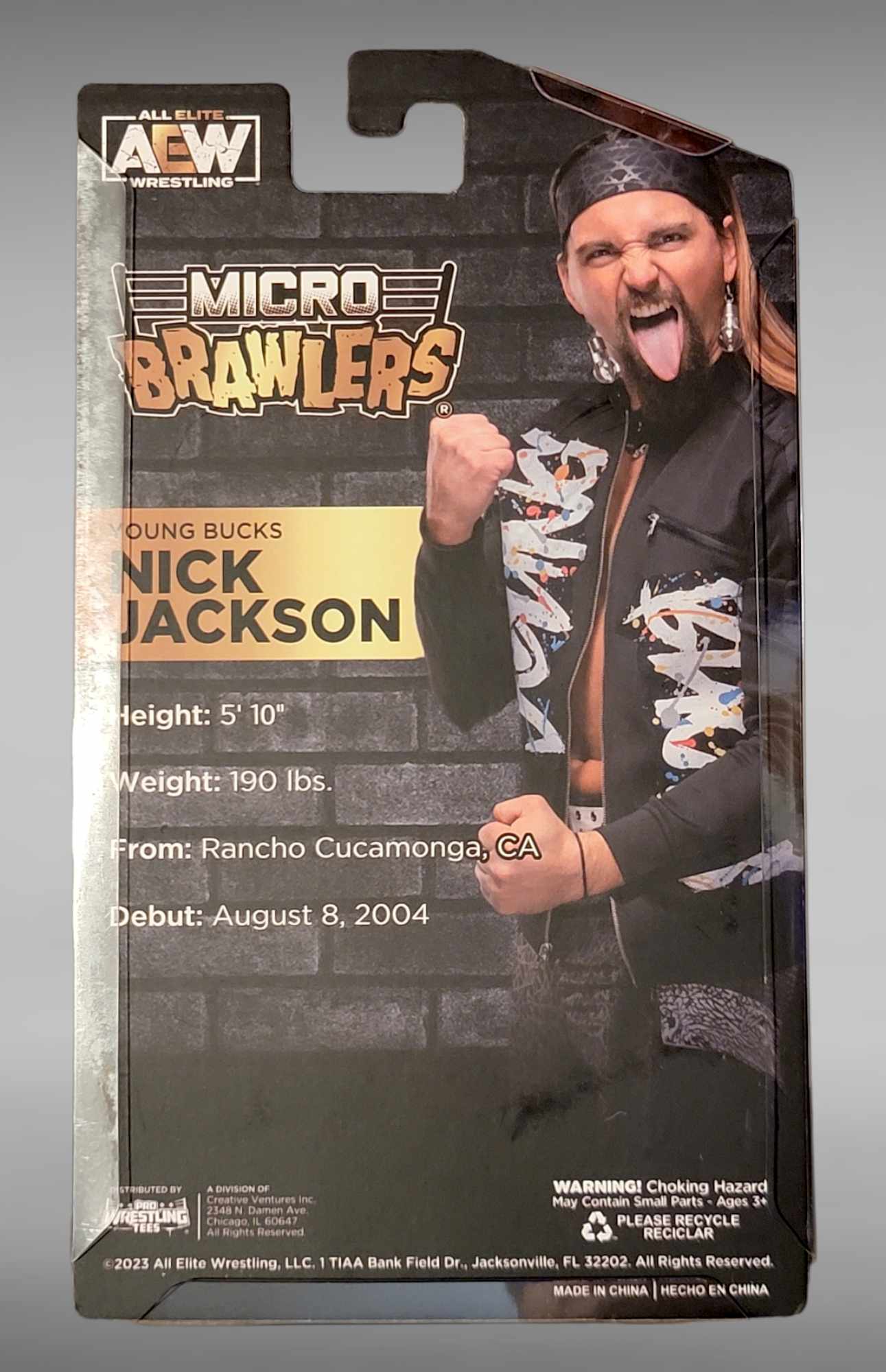 2023 AEW Pro Wrestling Tees Micro Brawlers Tag Team Edition 2 of 2 Nic ...