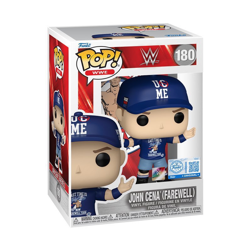 2025 WWE Funko POP! Vinyls 180 John Cena [Farewell] – Wrestling Figure ...