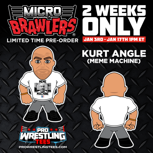 2024 Pro Wrestling Tees Limited Edition Micro Brawler Kurt Angle [Meme ...