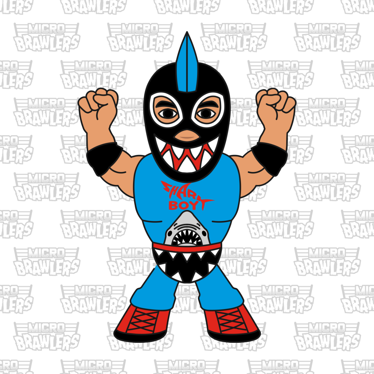 2023 Pro Wrestling Tees Limited Edition Micro Brawler Shark Boy ...