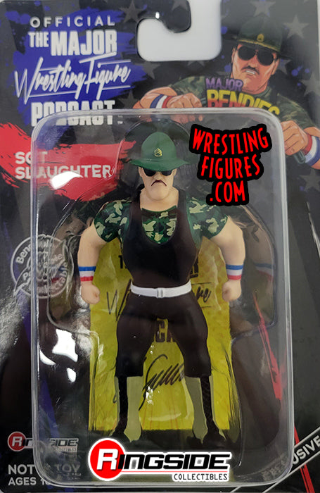 2024 Major Wrestling Figure Podcast Major Bendies Sgt. Slaughter [Excl ...