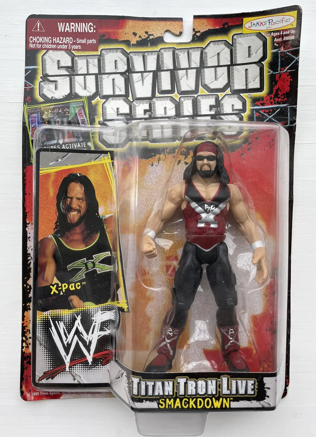 1999 WWF Jakks Pacific Titantron Live Smackdown Series 1 X-Pac [Blank ...