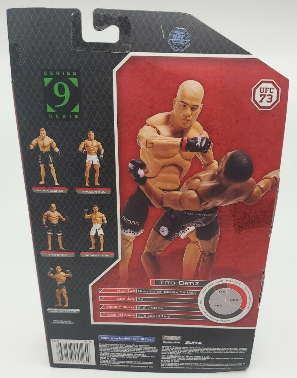 2011 Jakks Pacific UFC 73 Series 9 Tito Ortiz – Wrestling Figure Database