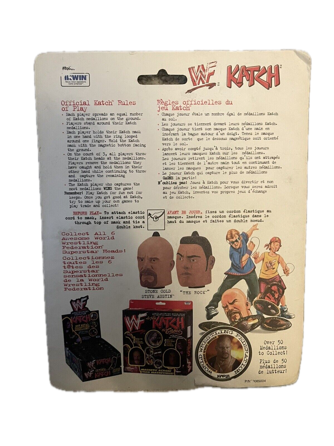 1999 WWF Irwin Toy Stone Cold Steve Austin Katch Magnetic Head ...