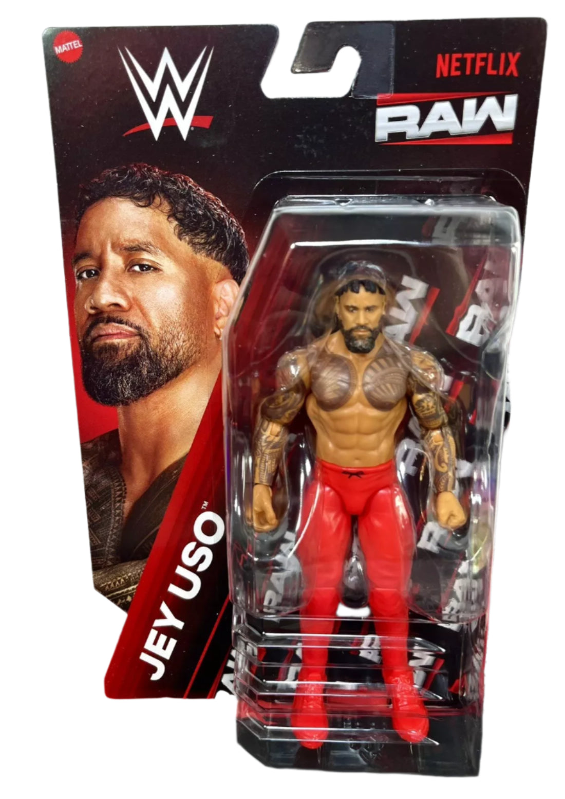 2024 WWE Mattel Main Event Raw on Netflix Jey Uso – Wrestling Figure ...