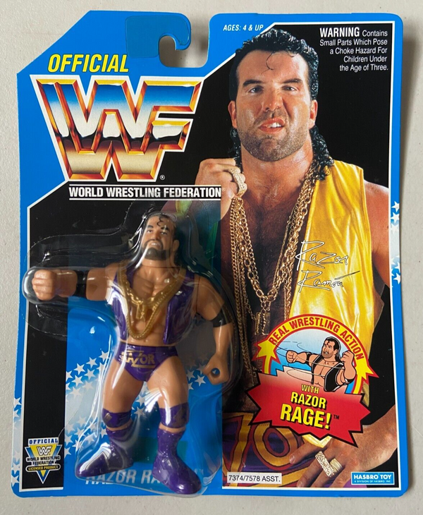 1994 WWF Hasbro Series 10 Razor Ramon with Razor Rage! [With Purple Tr ...