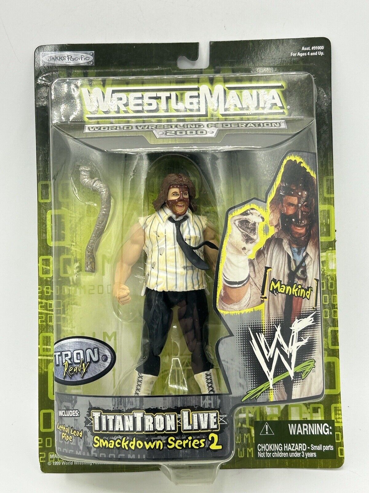 1999 WWF Jakks Pacific Titantron Live Smackdown Series 2 Mankind ...