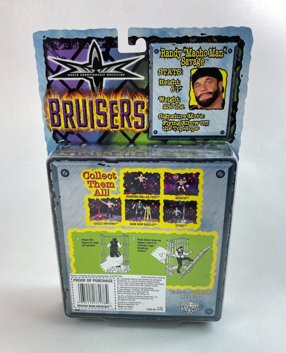 1999 WCW Toy Biz Bruisers Randy "Macho Man" Savage – Wrestling Figure Database