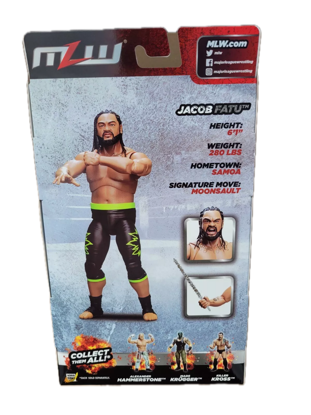 2024 MLW Boss Fight Studio Premium Series 1 Jacob Fatu – Wrestling ...
