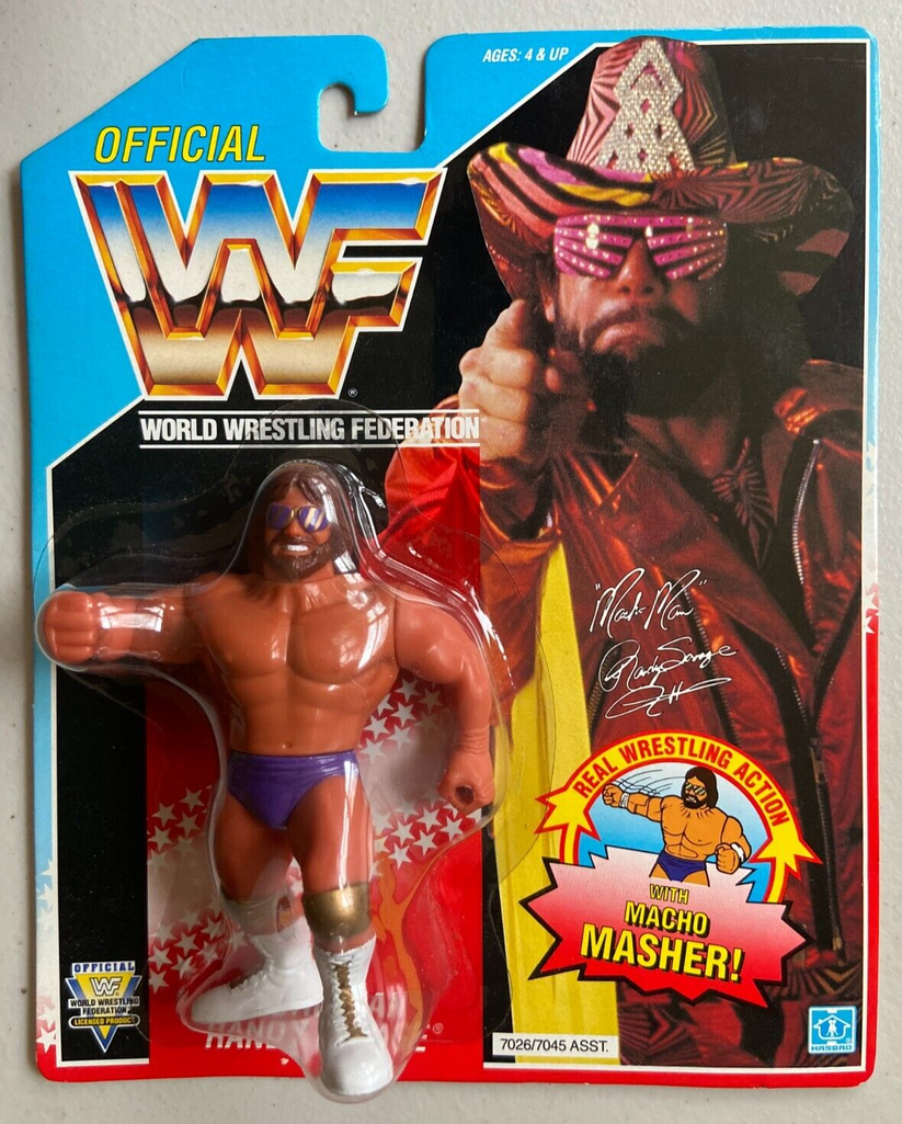 1992 WWF Hasbro Series 3 "Macho Man" Randy Savage with Macho Masher ...