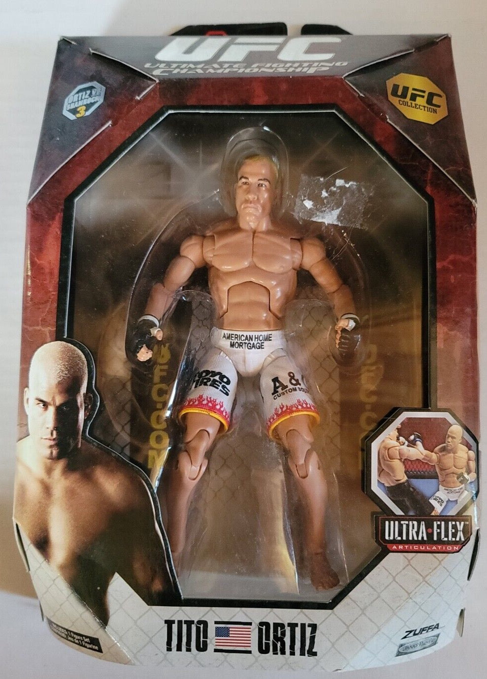 2010 Jakks Pacific UFC Ortiz vs. Shamrock 3 Series 6 Tito Ortiz ...