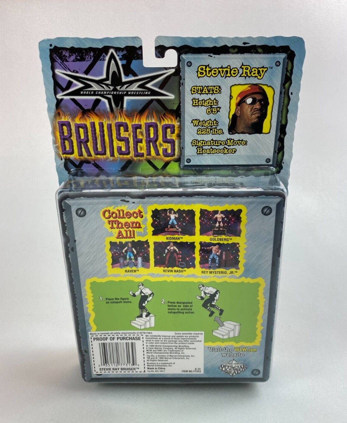 1999 WCW Toy Biz Bruisers Stevie Ray – Wrestling Figure Database