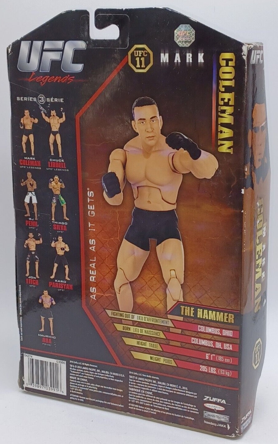 2010 Jakks Pacific UFC 11 Series 3 Legends Mark Coleman – Wrestling ...