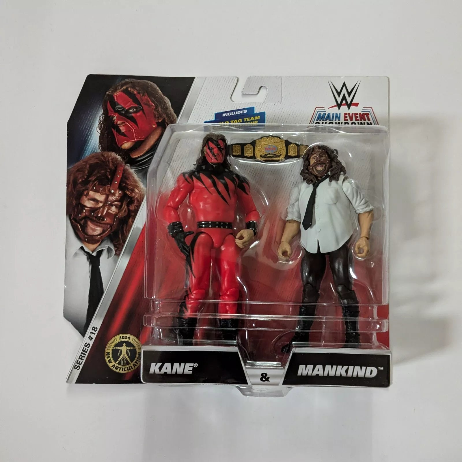 2024 WWE Mattel Main Event Showdown Series 18 Kane & Mankind – Wrestling Figure Database