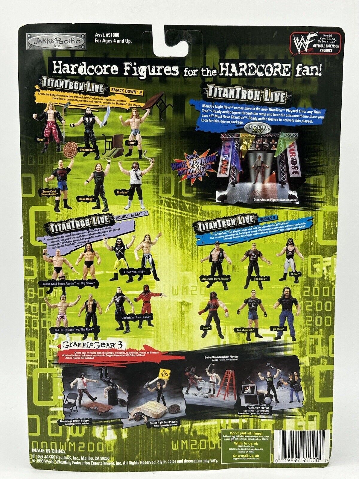 1999 WWF Jakks Pacific Titantron Live Smackdown Series 2 Mankind ...
