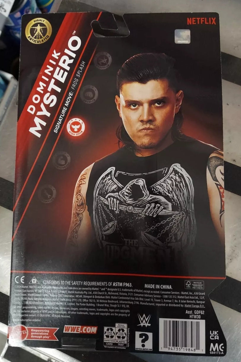 2024 WWE Mattel Main Event Raw on Netflix Dominik Mysterio – Wrestling ...
