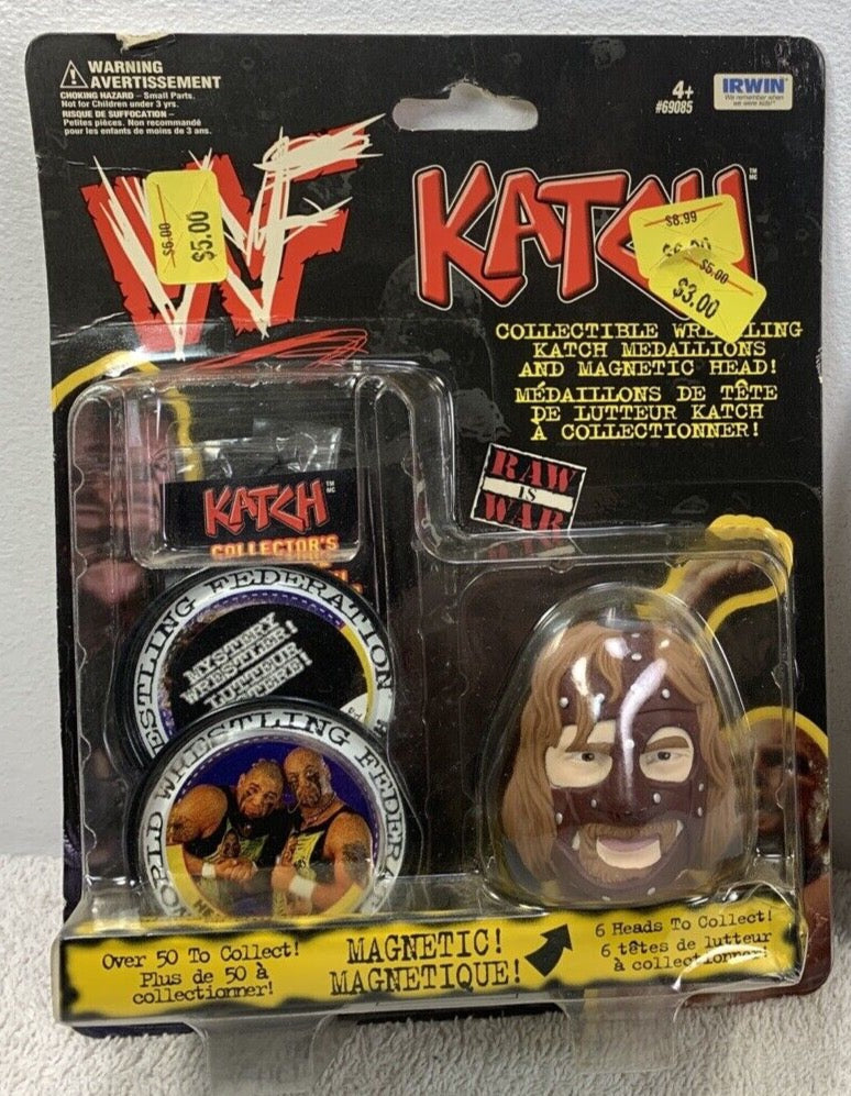 1999 WWF Irwin Toy Mankind Katch Magnetic Head – Wrestling Figure Database