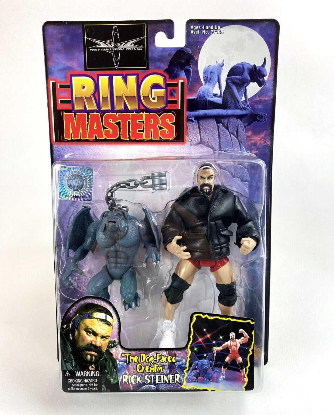 1999 WCW Toy Biz Ring Masters "The Dog-Faced Gremlin" Rick Steiner ...