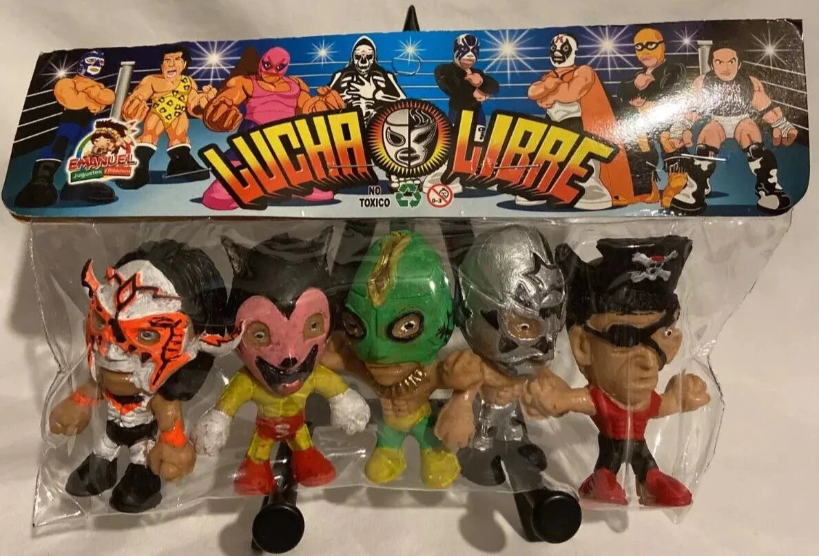 Emanuel Juguetes 2.5" Lucha Libre Cabezones: Psicosis, Super Raton, Ko ...