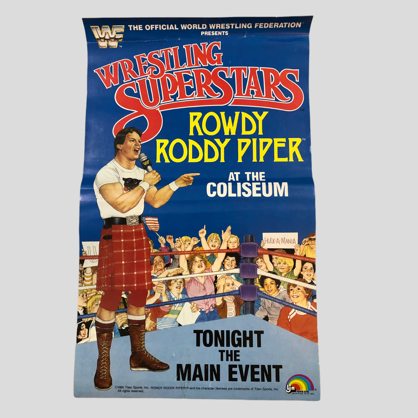 1985 WWF LJN Wrestling Superstars Series 1 Rowdy Roddy Piper [With Red ...