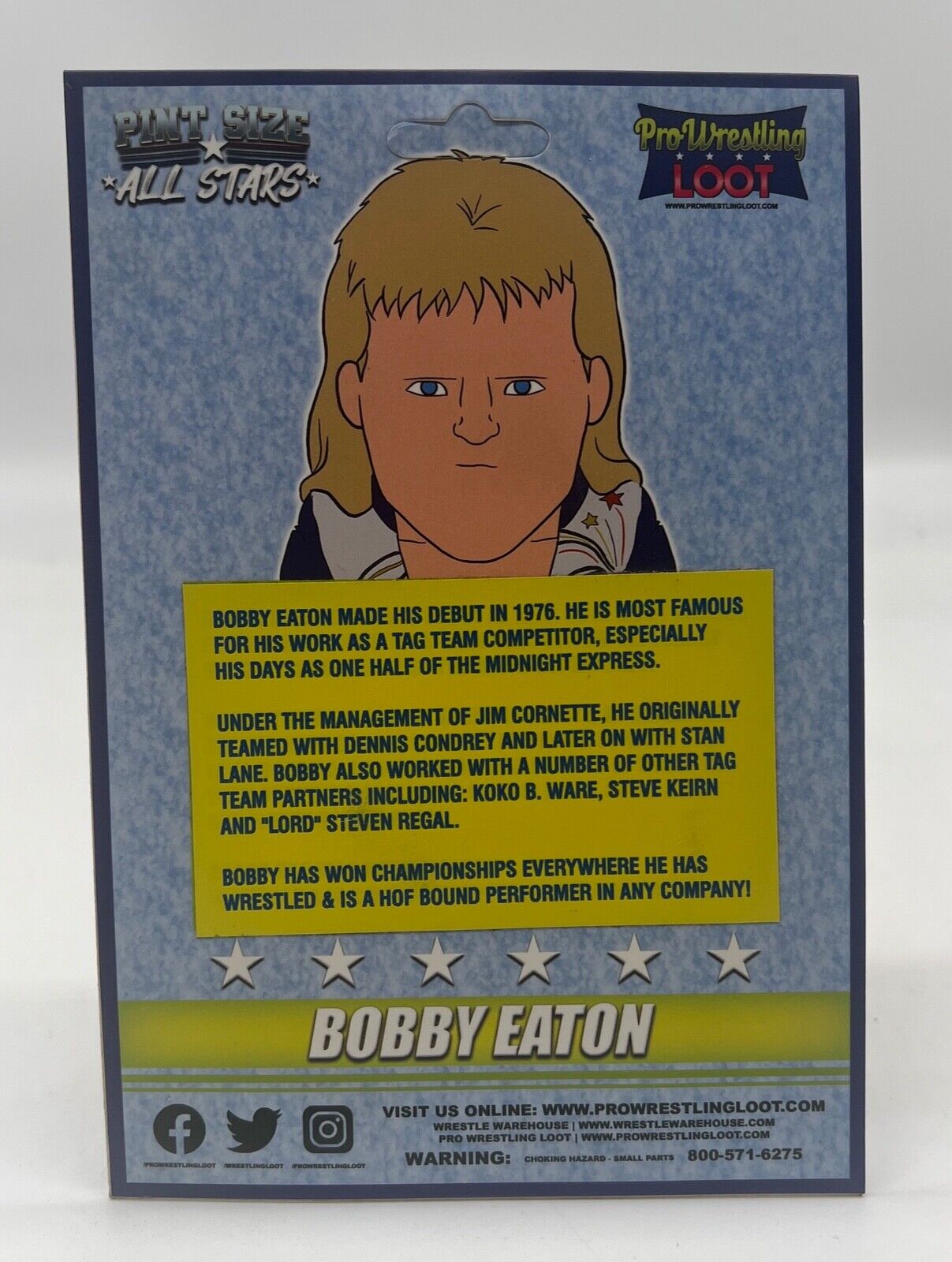 2020 Pro Wrestling Loot Pint Size All Stars "Beautiful" Bobby Eaton [S ...