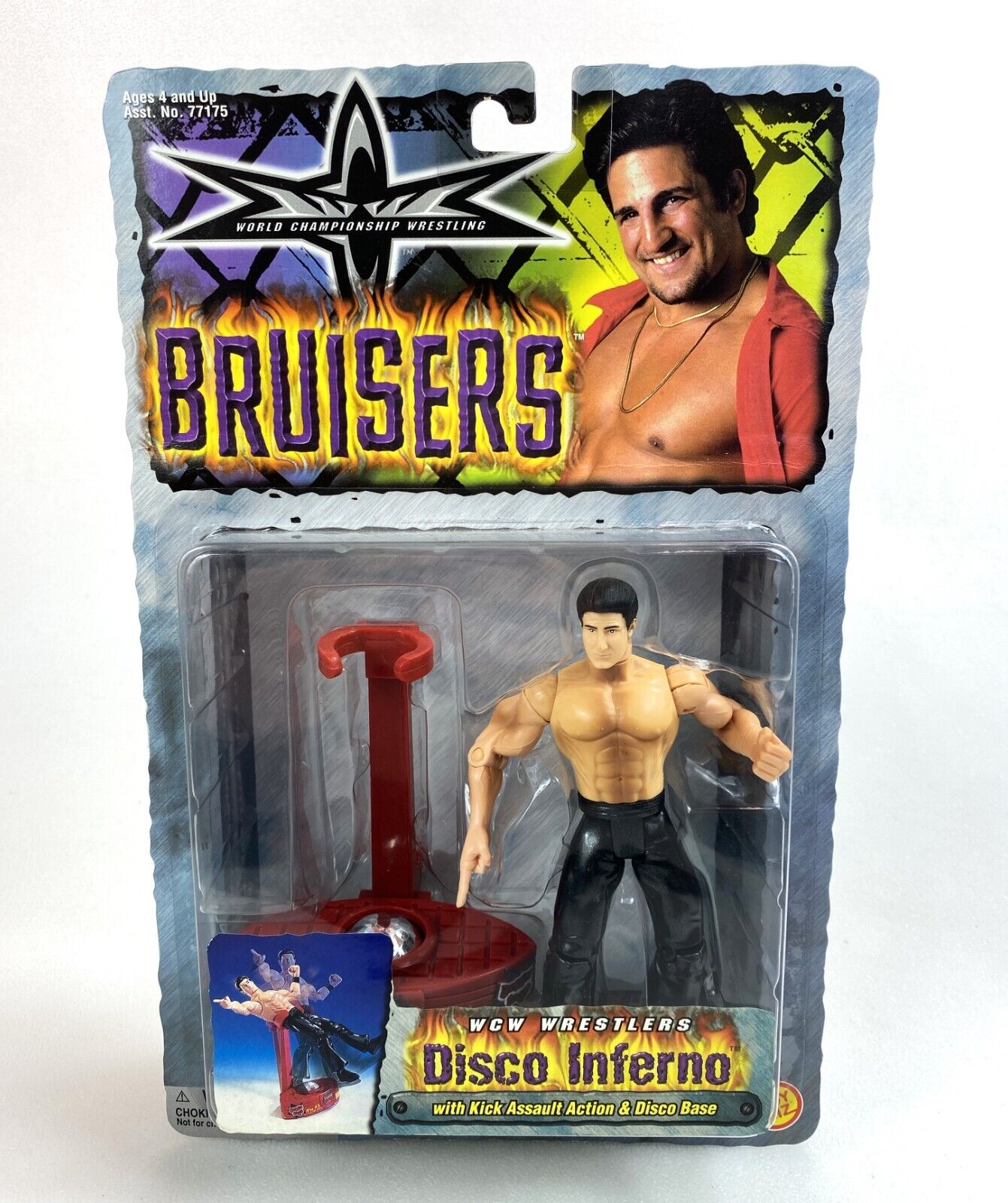 1999 WCW Toy Biz Bruisers Disco Inferno – Wrestling Figure Database