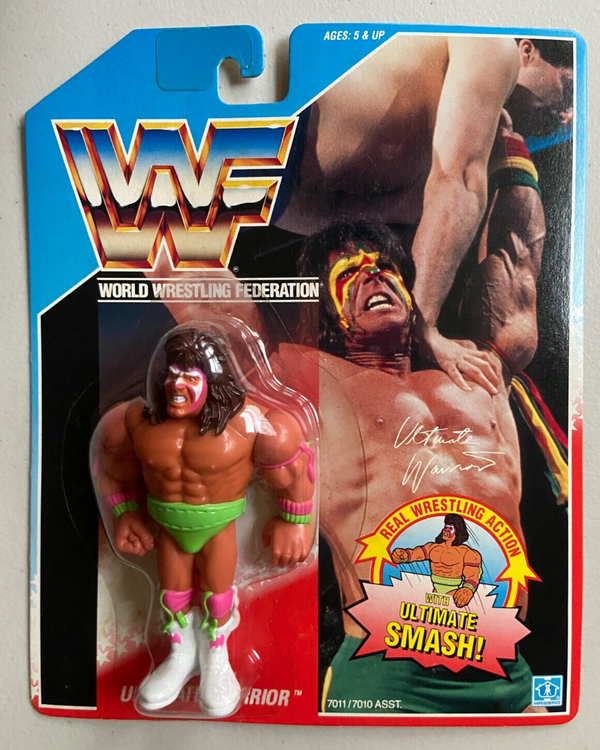 1990 WWF Hasbro Series 1 Ultimate Warrior with Ultimate Smash ...