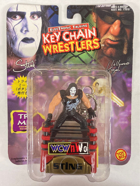 1998 WCW Toy Biz Electronic Talking Keychain Wrestlers Sting [Crow ...