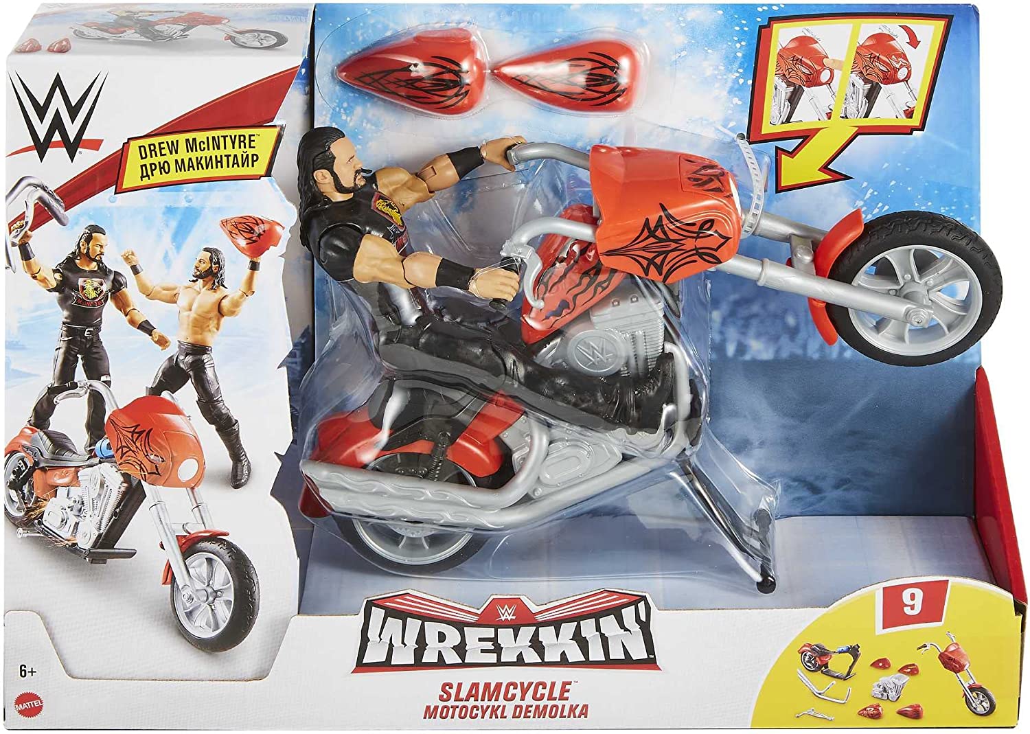 2020 WWE Mattel Wrekkin' Slamcycle [With Drew McIntyre] – Wrestling ...